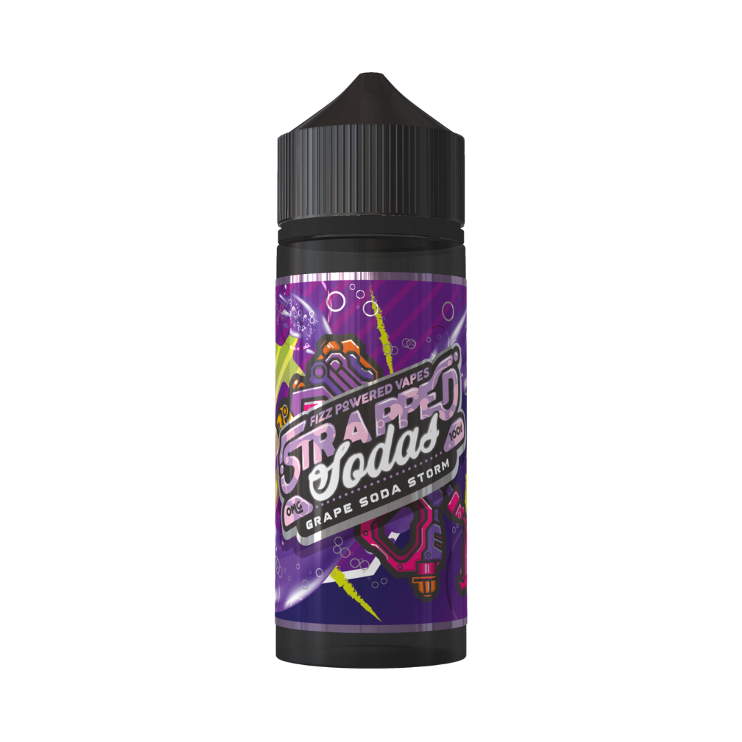 Strapped Sodas | Grape Soda Storm 100ml Vape Juice | Mixology Vape