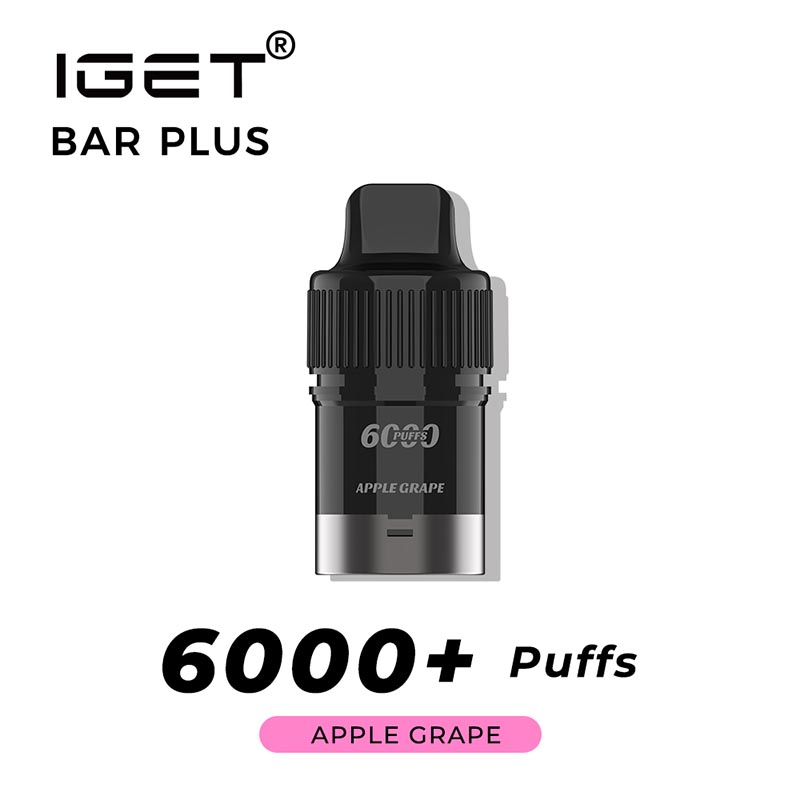 IGET BAR PLUS Prefilled Pod 6K Puffs – Apple Grape
